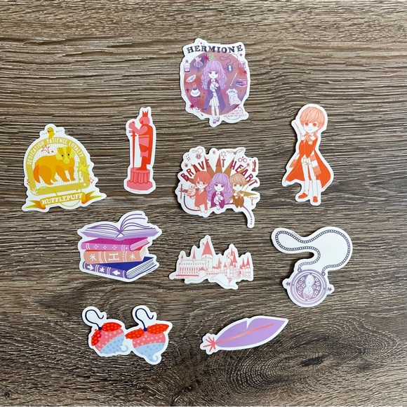 Warner Bros. | Office | Harry Potter Vinyl Stickers Set Of | Poshmark